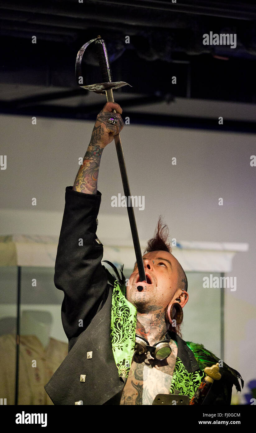 Sword Swallowers High Resolution Stock Photography and Images - Alamy