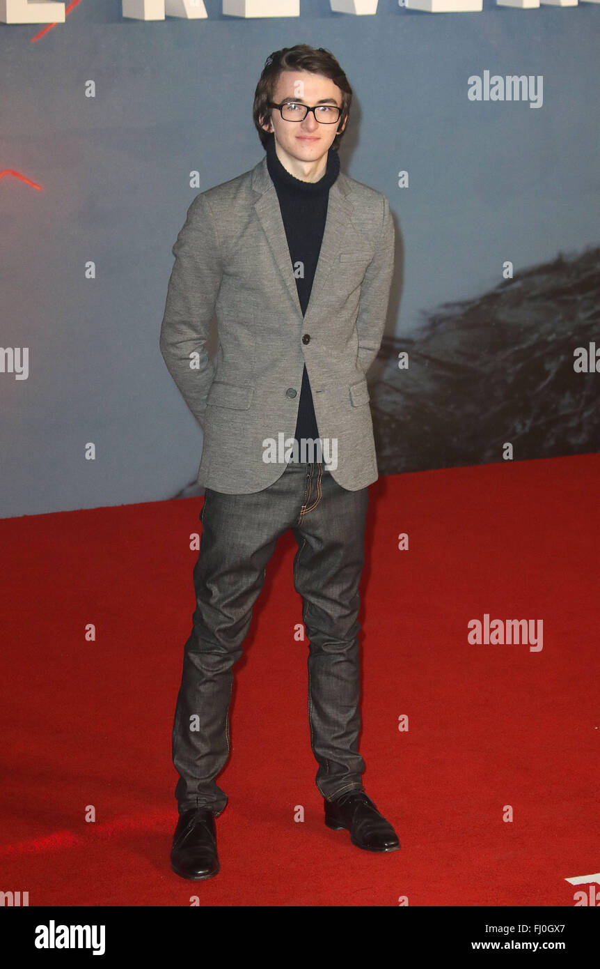 January 12, 2016 - Isaac Hempstead Wright attending The Revenant' UK ...