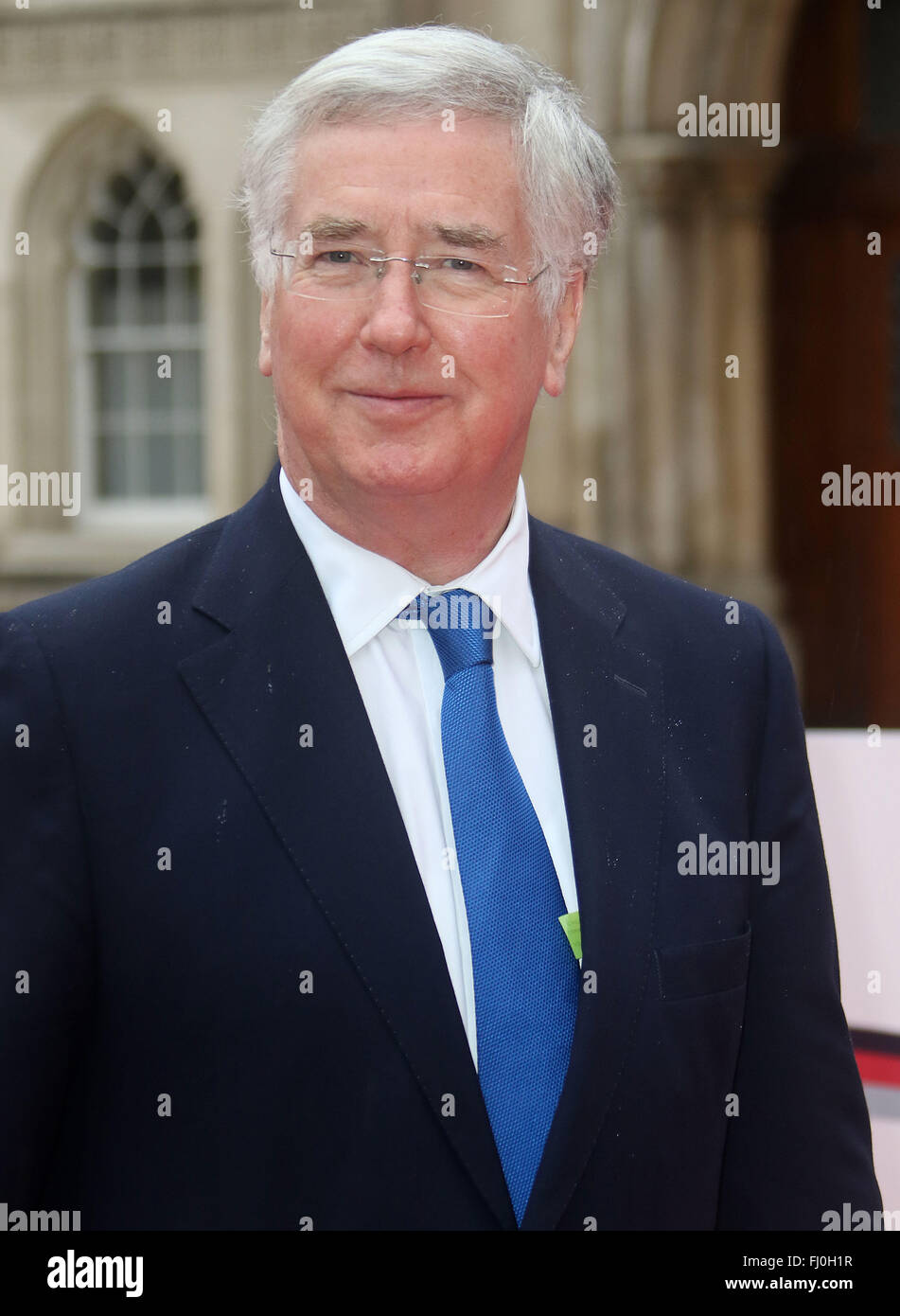 Jan 22, 2016 - London, England, UK - Michael Fallon arriving at The Sun ...