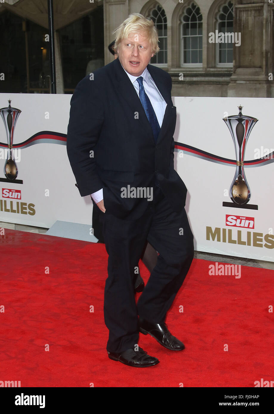 Jan 22, 2016 - London, England, UK - Boris Johnson arriving at The Sun ...