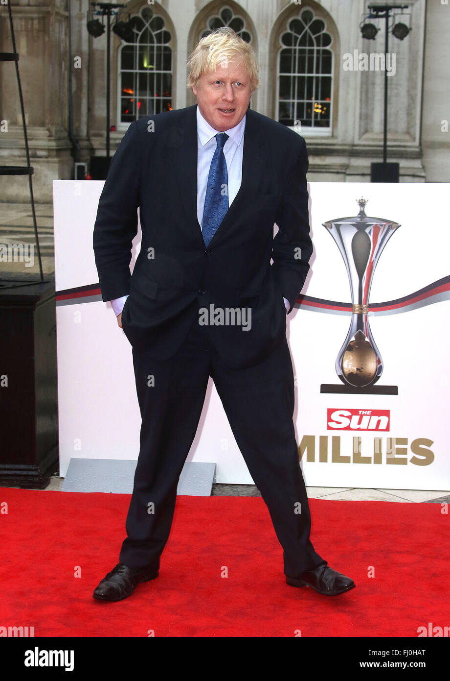 Jan 22, 2016 - London, England, UK - Boris Johnson arriving at The Sun ...