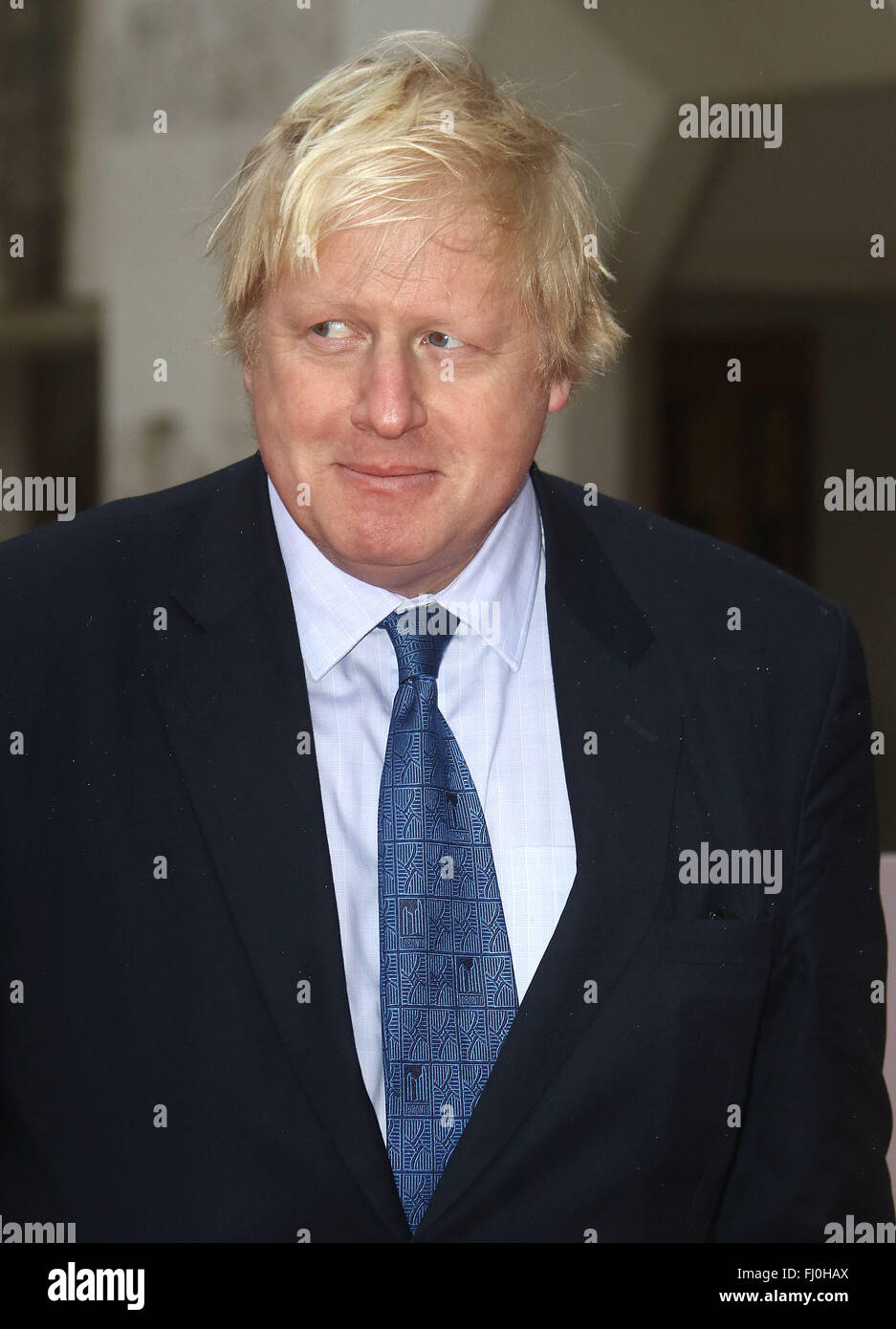 Jan 22, 2016 - London, England, UK - Boris Johnson arriving at The Sun ...