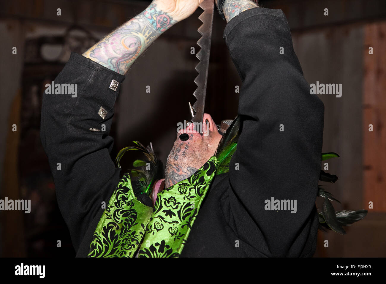 World sword swallowers day hi-res stock photography and images - Alamy