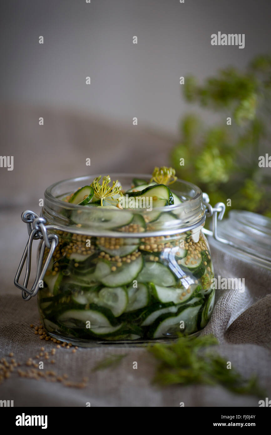 Cucumber jar hi-res stock photography and images - Alamy