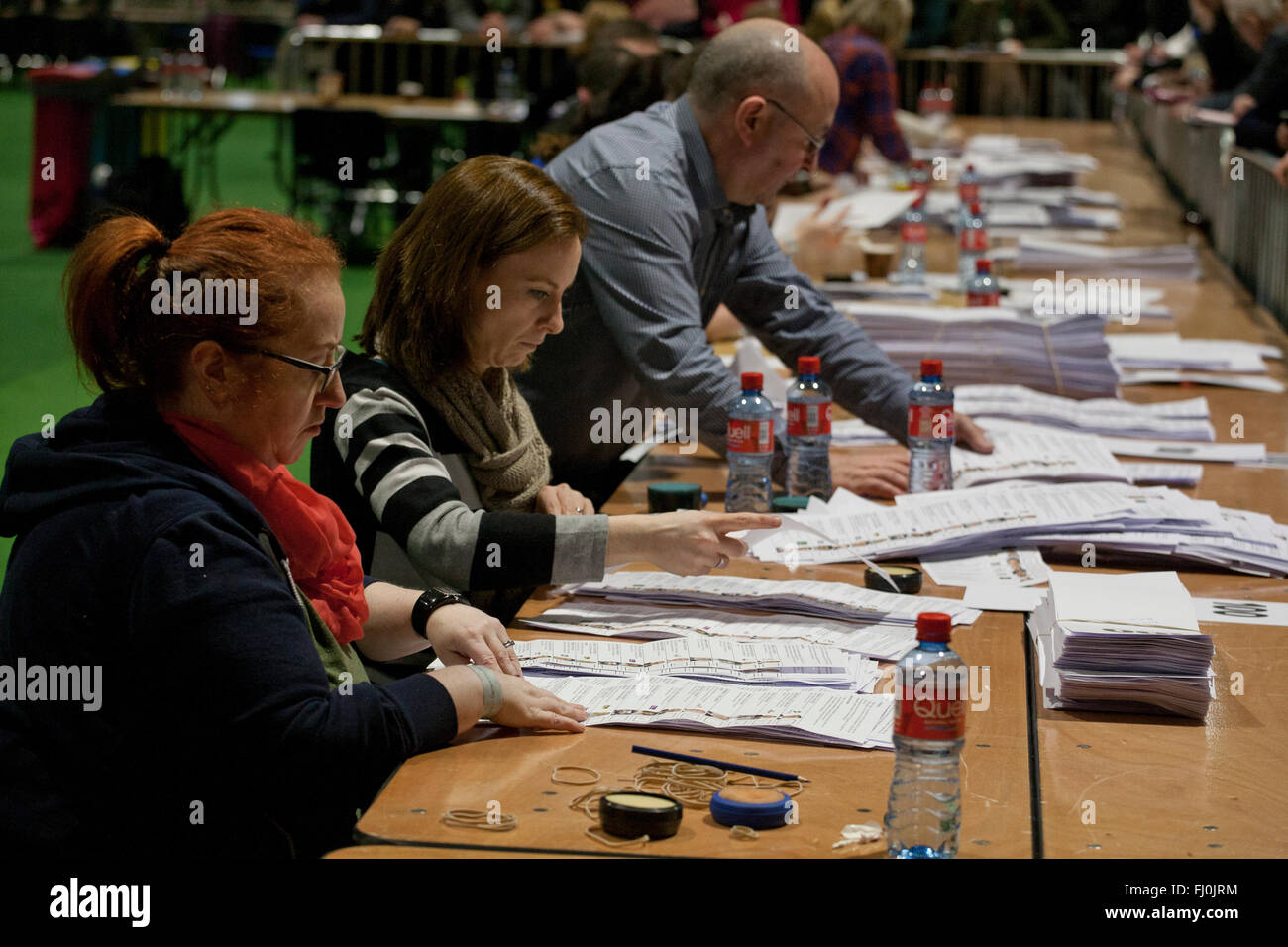 Dublin, Ireland. 27th Feb, 2016. The vote count for the 2016 Irish ...