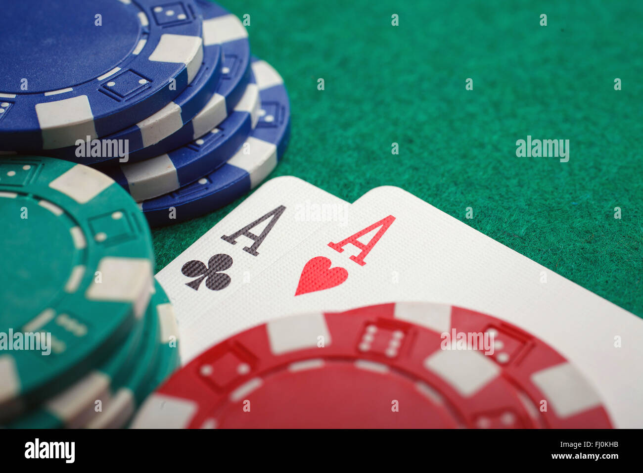 Poker of aces hi-res stock photography and images - Alamy