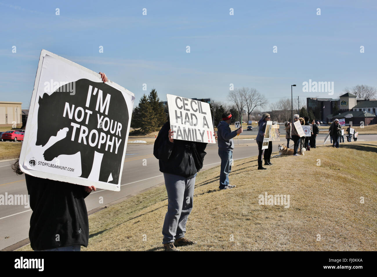 Hunting protest us hi-res stock photography and images - Alamy