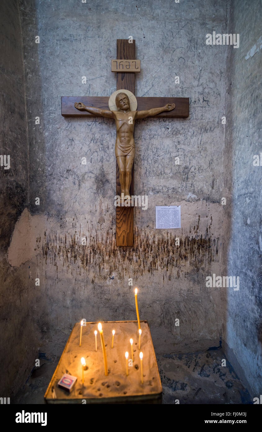interior of 9th - 10th century basilica in Uplistsikhe (lord's fortress ...