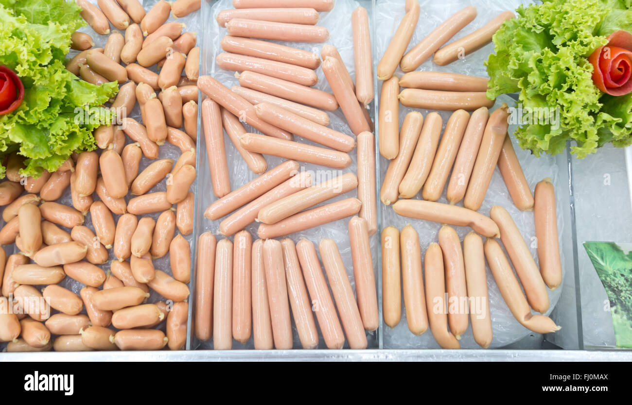 fresh sausages in a shop Stock Photo - Alamy