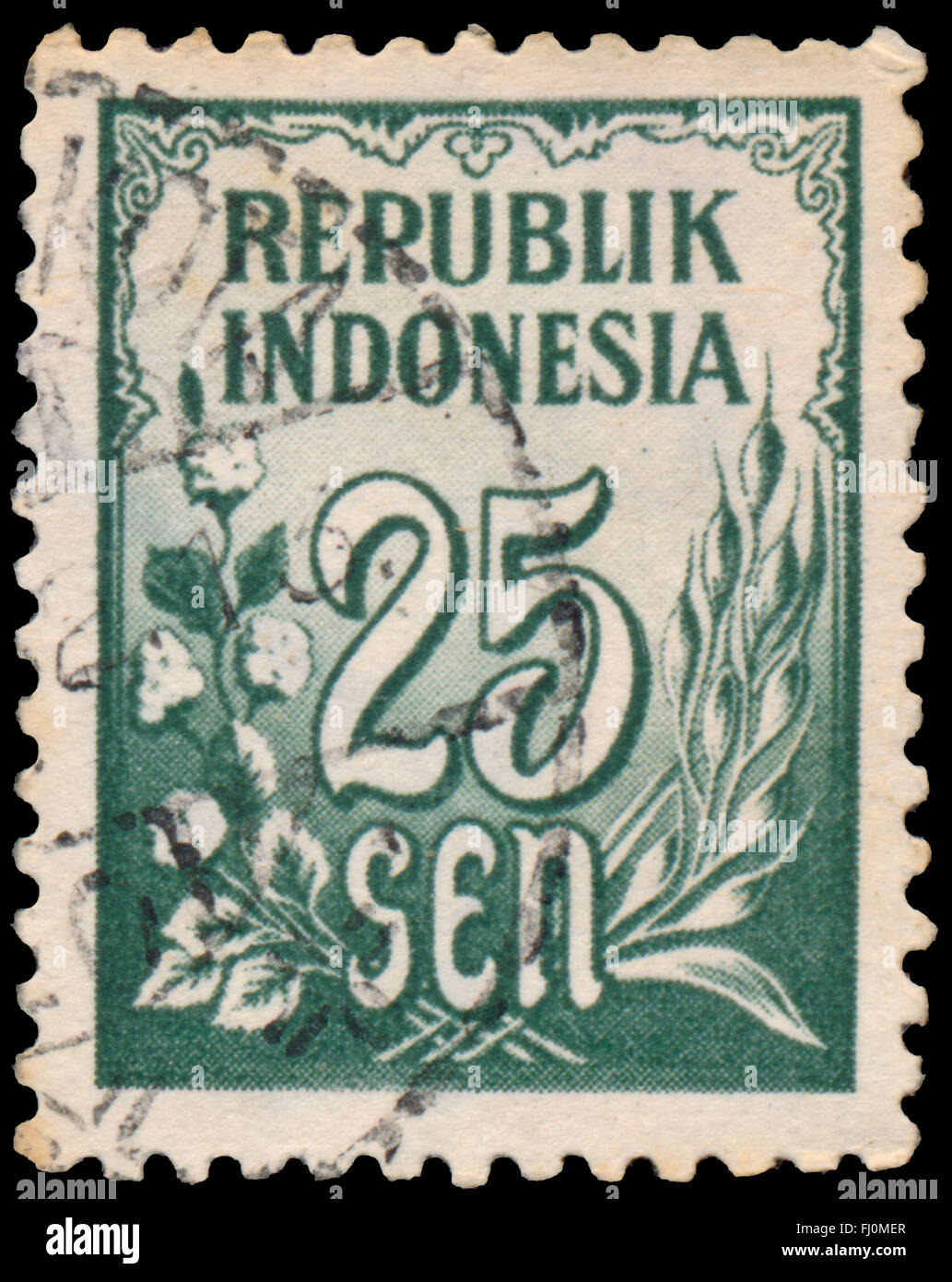 Indonesia Postage Stamp Stock Photos & Indonesia Postage Stamp Stock ...