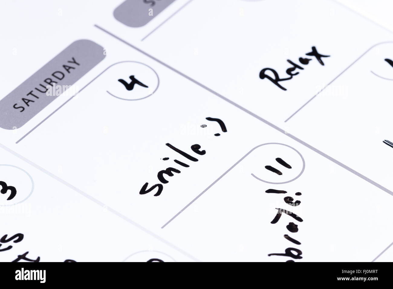 dry erase calendar with different positive messages on every different ...