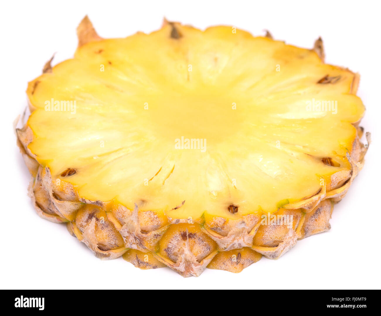 pineapple slice isolated on white background Stock Photo - Alamy