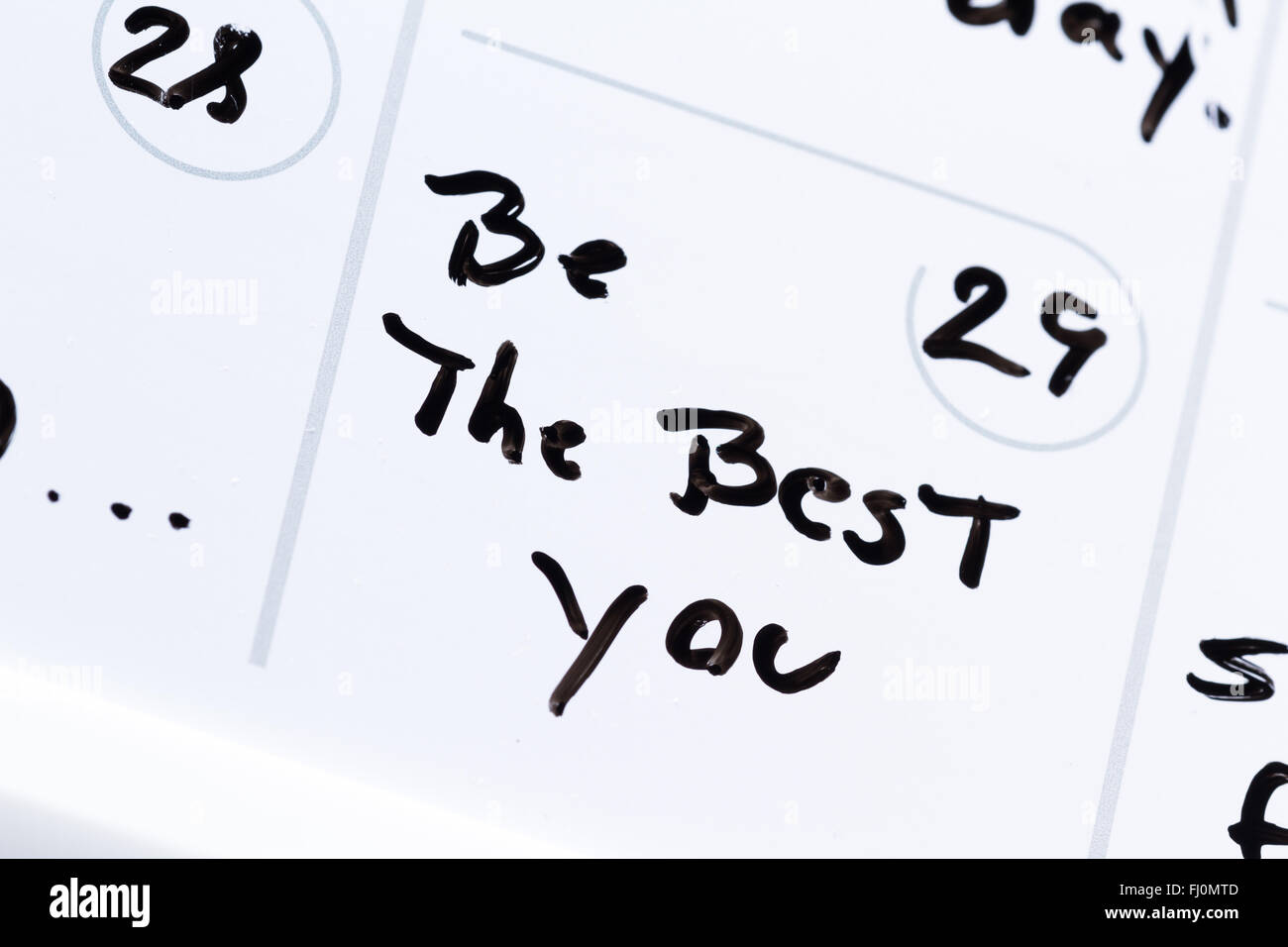 dry erase calendar with different positive messages on every different ...