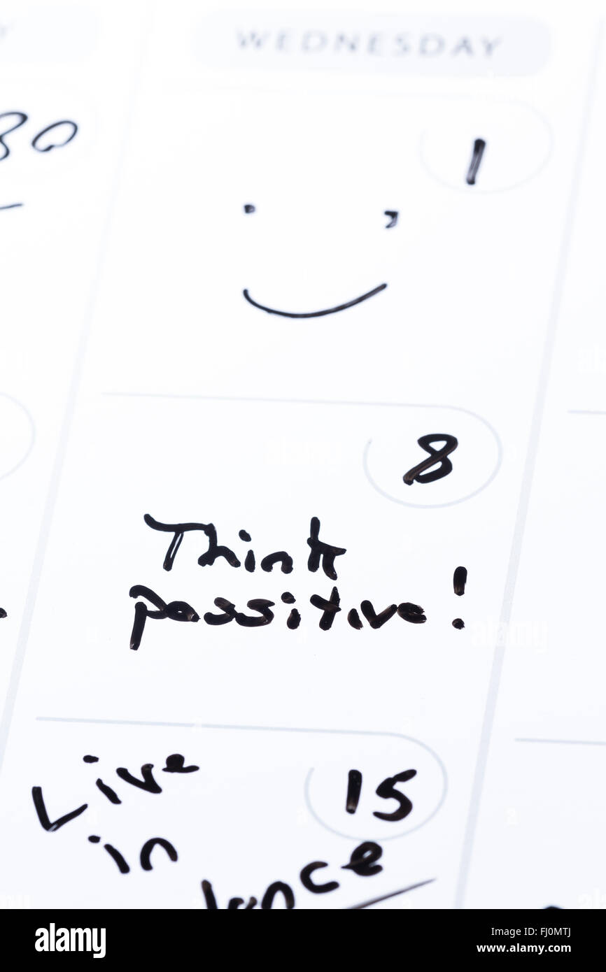 dry erase calendar with different positive messages on every different ...