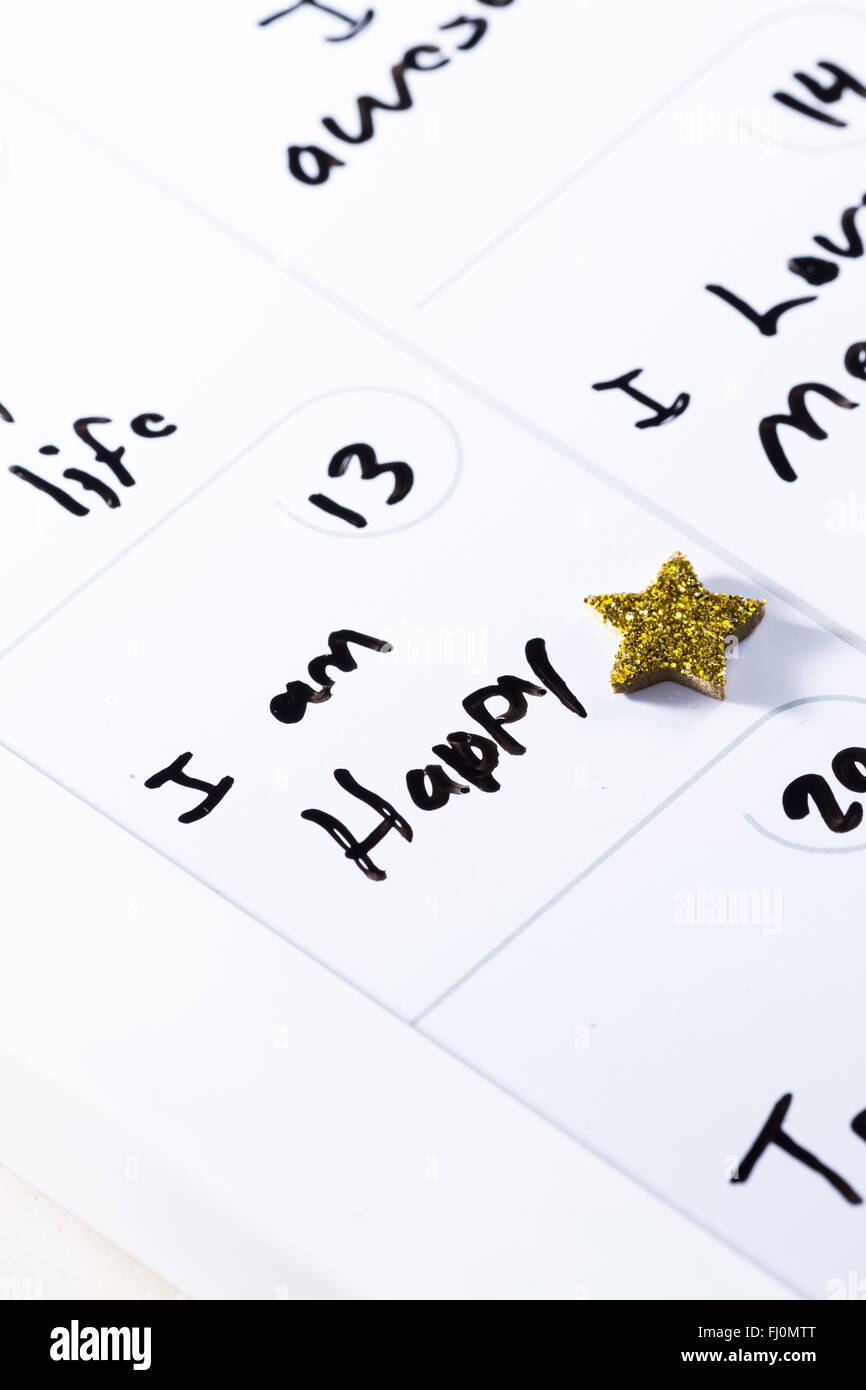 dry erase calendar with different positive messages on every different ...