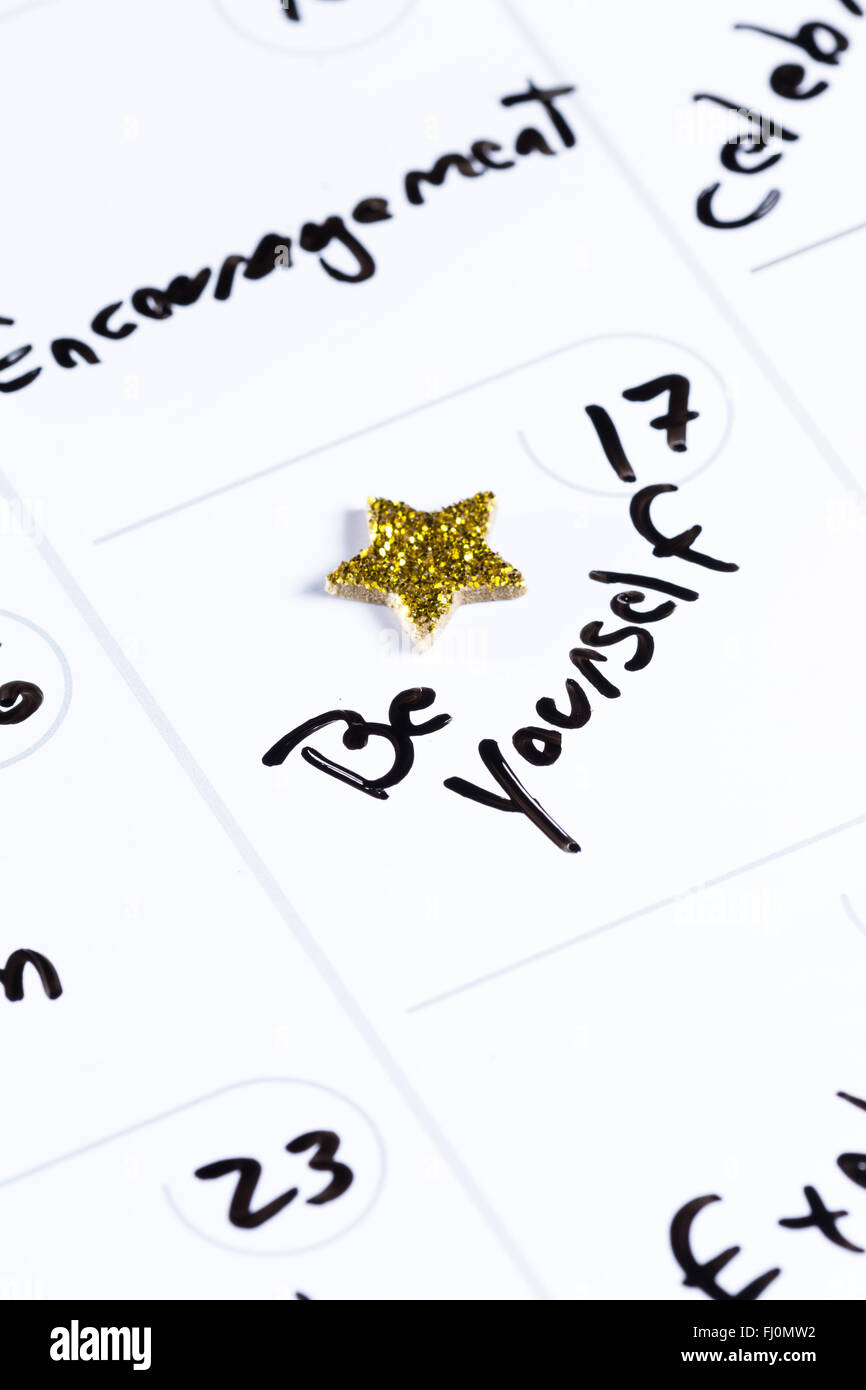 dry erase calendar with different positive messages on every different ...