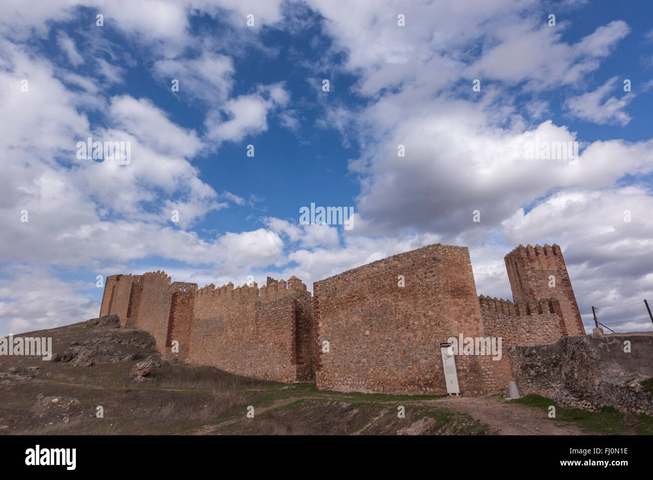 The Medieval alcazar of Molina de Aragón, province of Guadalajara ...