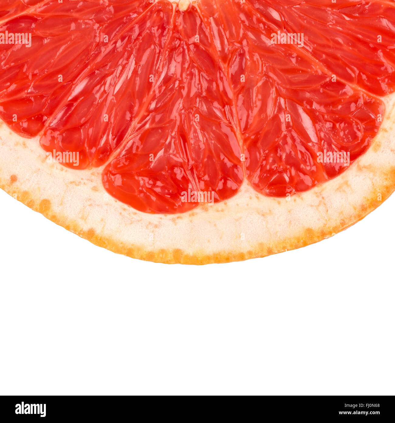 slice of grapefruit isolated on white background Stock Photo - Alamy
