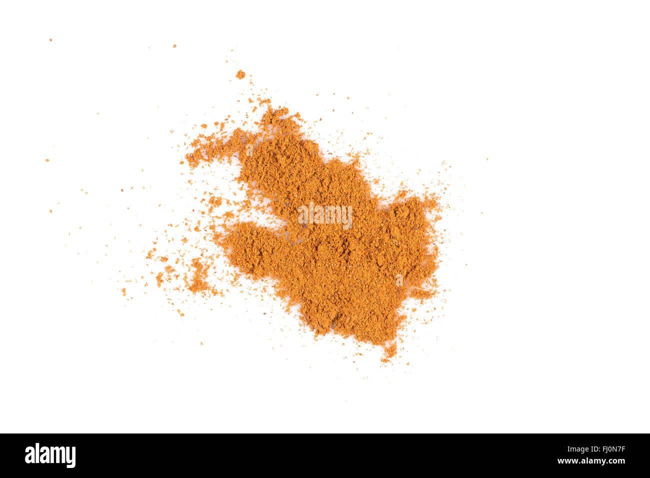 cinnamon powder isolated on a white background Stock Photo - Alamy