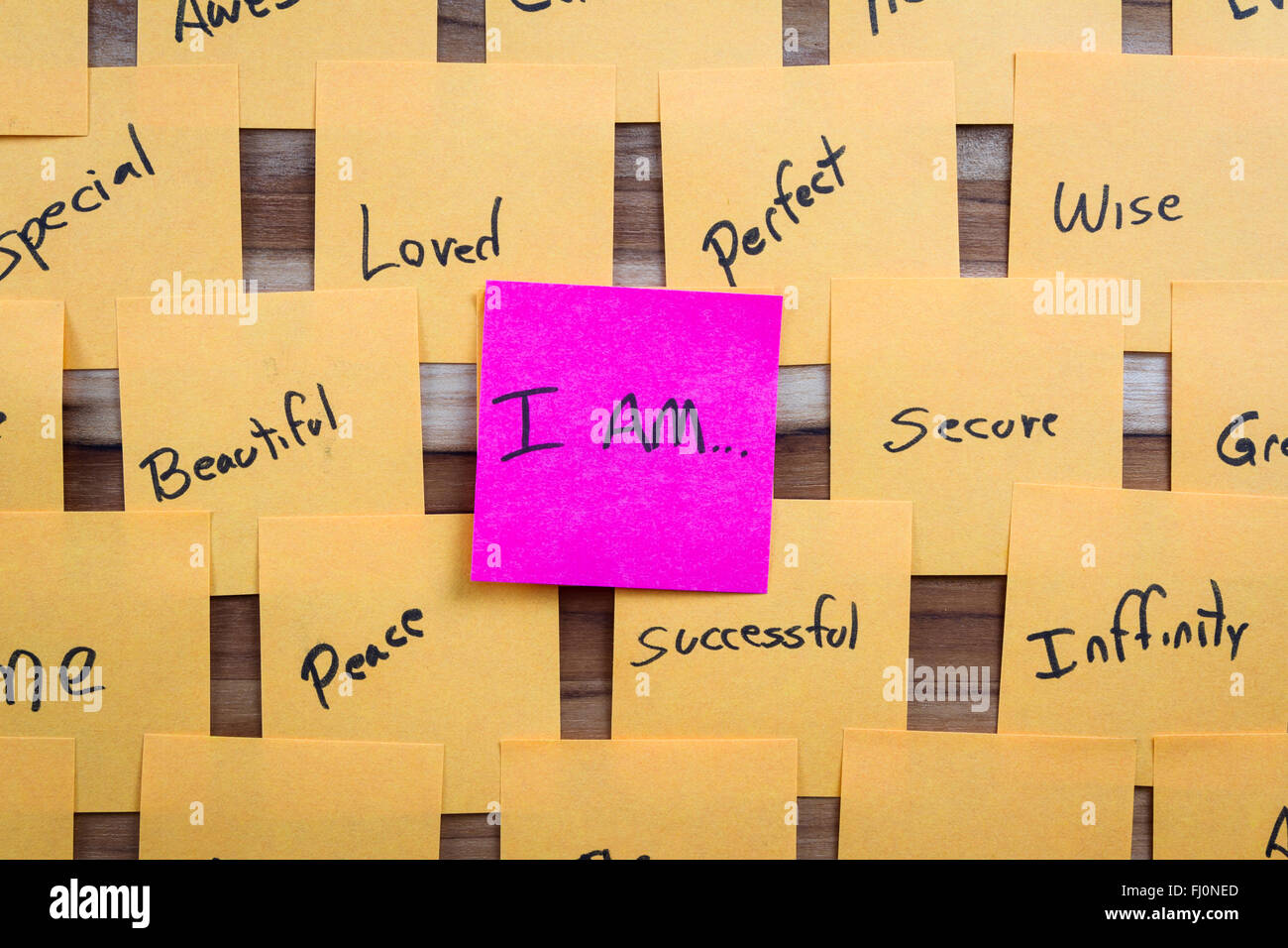 very powerful self help concept using positive messages and a I am ...