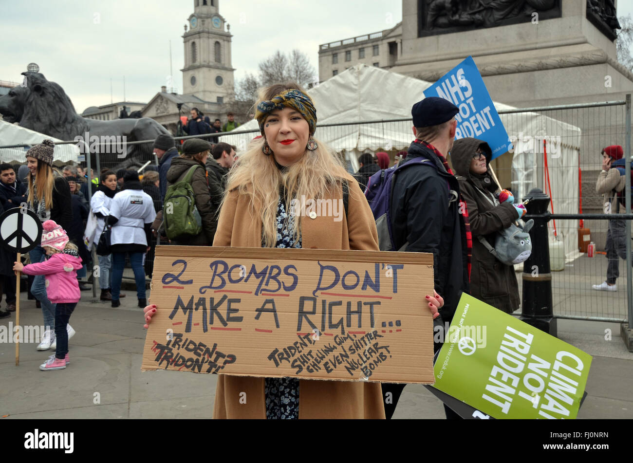 London, UK, 27 February 2016, CND Campaign for Nuclear Disarmament Stop ...
