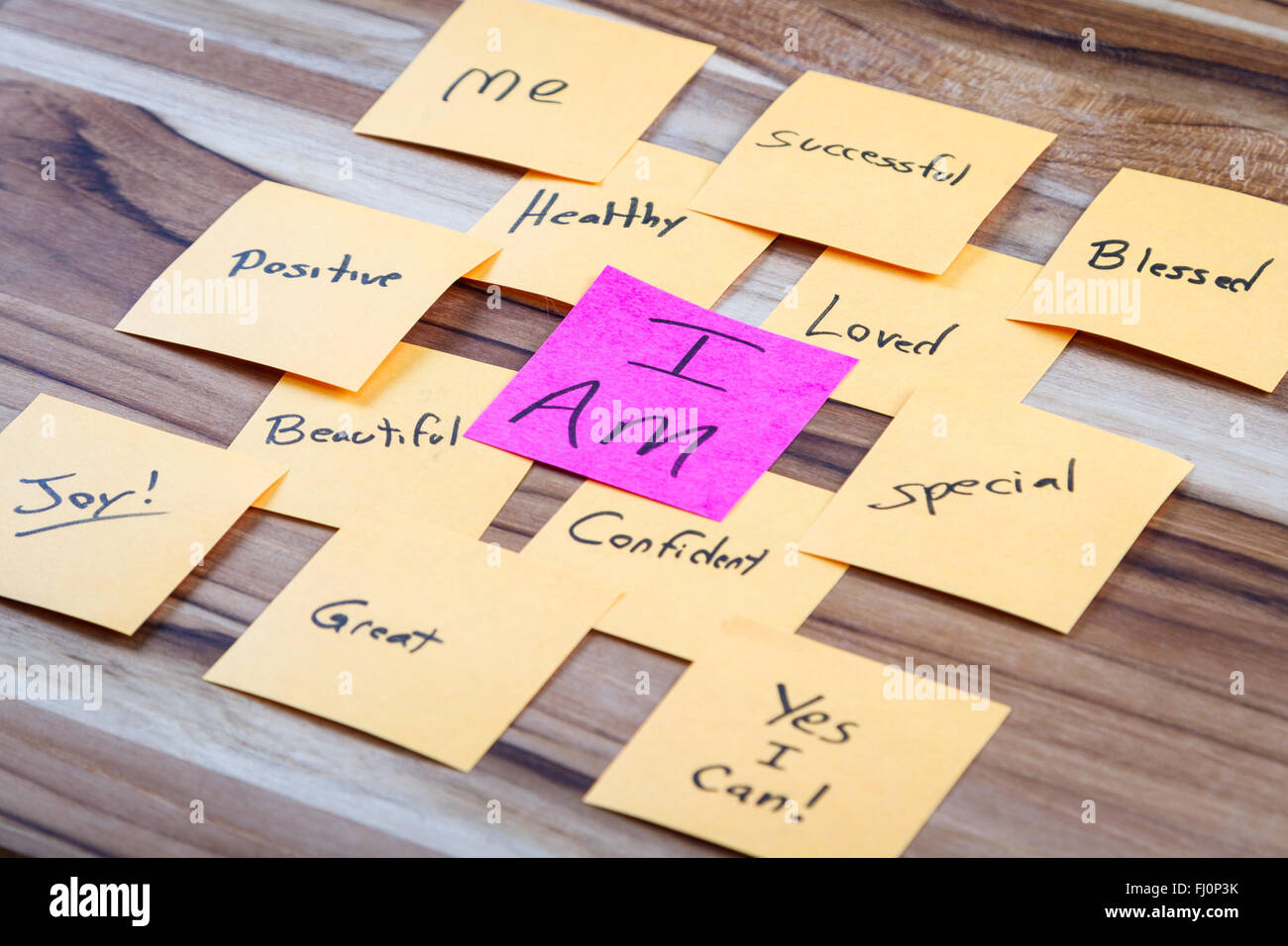 very powerful self help concept using positive messages and a I am ...