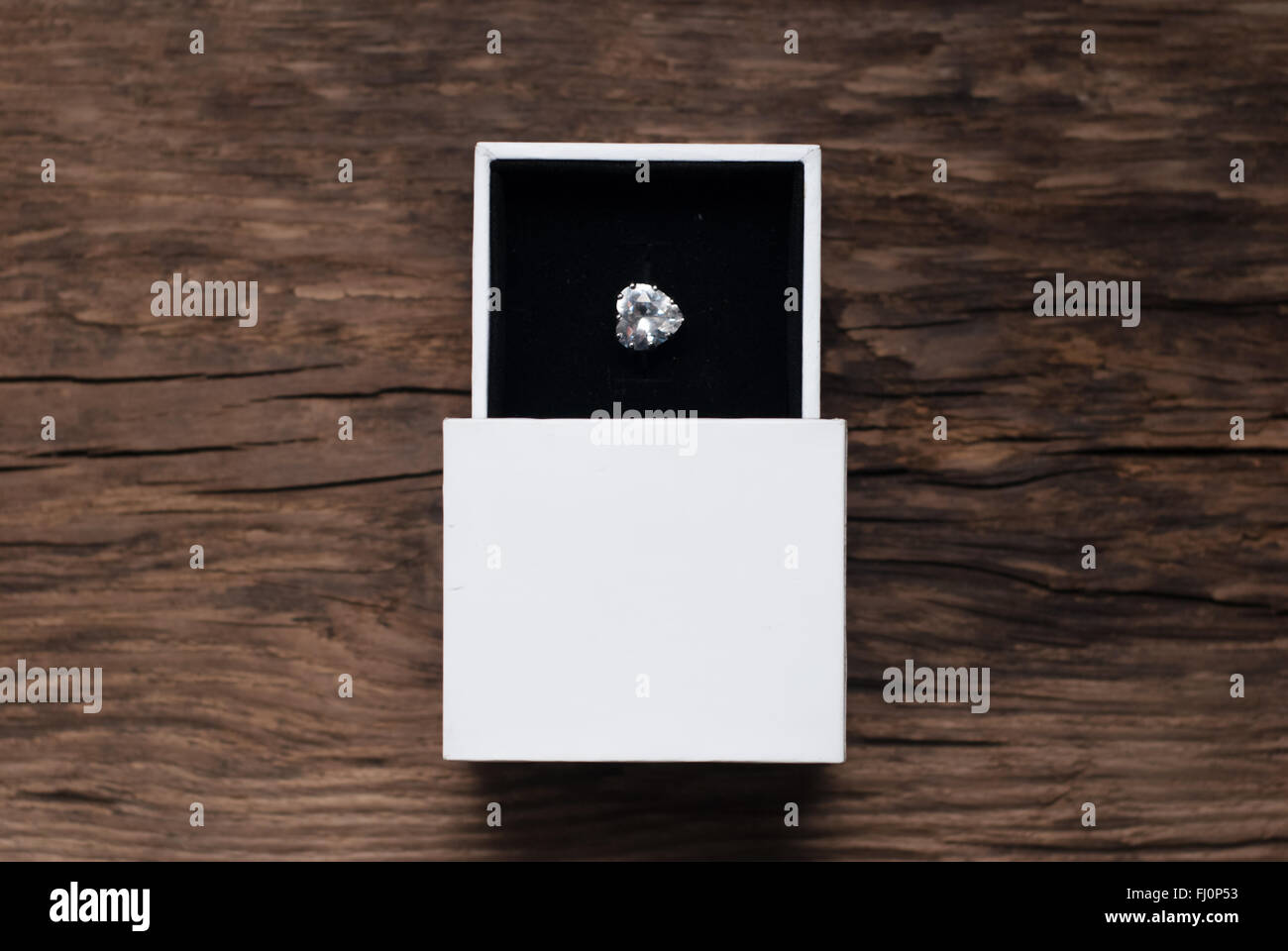 Diamond Ring in Box Stock Photo - Alamy