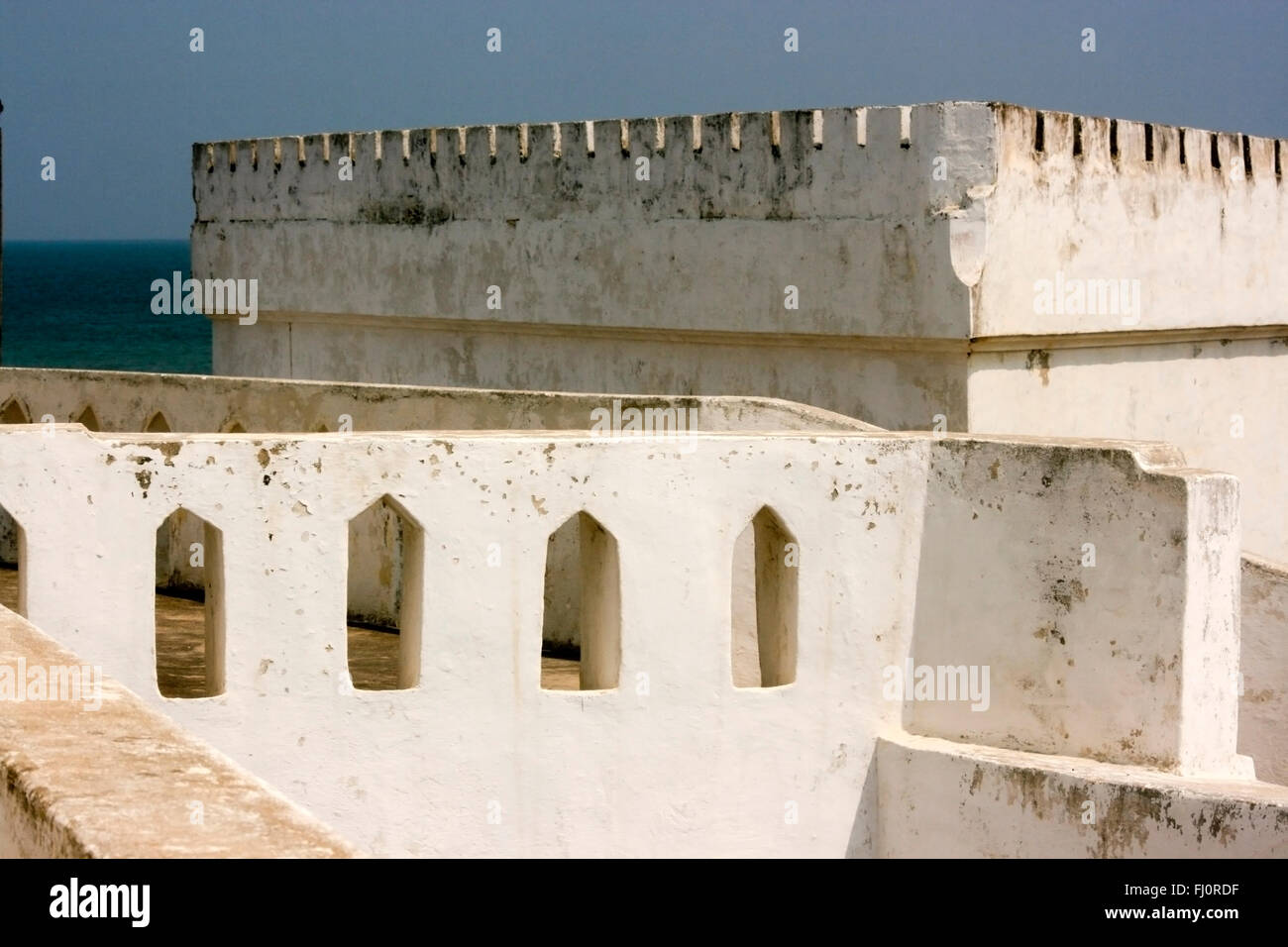 Fortress walls of Cape Coast Castle, Ghana, West Africa Stock Photo - Alamy