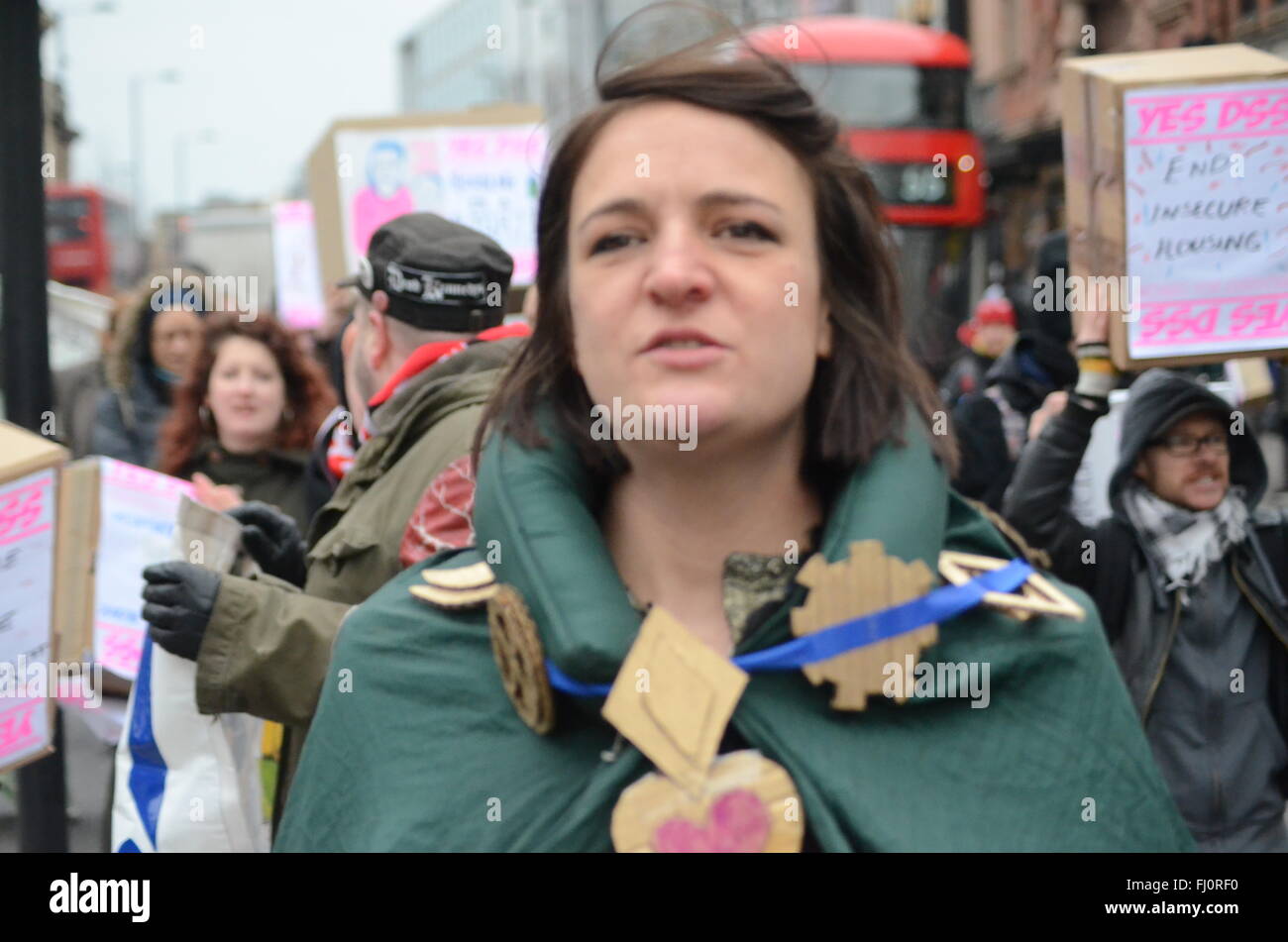 Rosie fair rent DIGS hackney housing activists march to the letting ...
