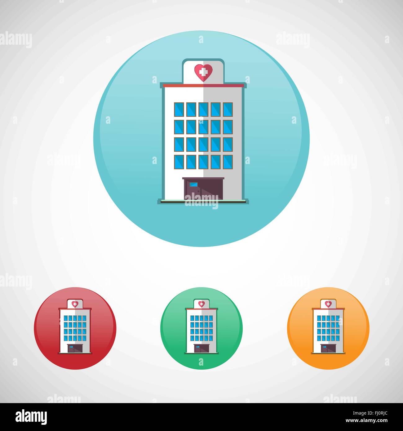 Hospital building. Healthcare. Digital background medical vector icon ...
