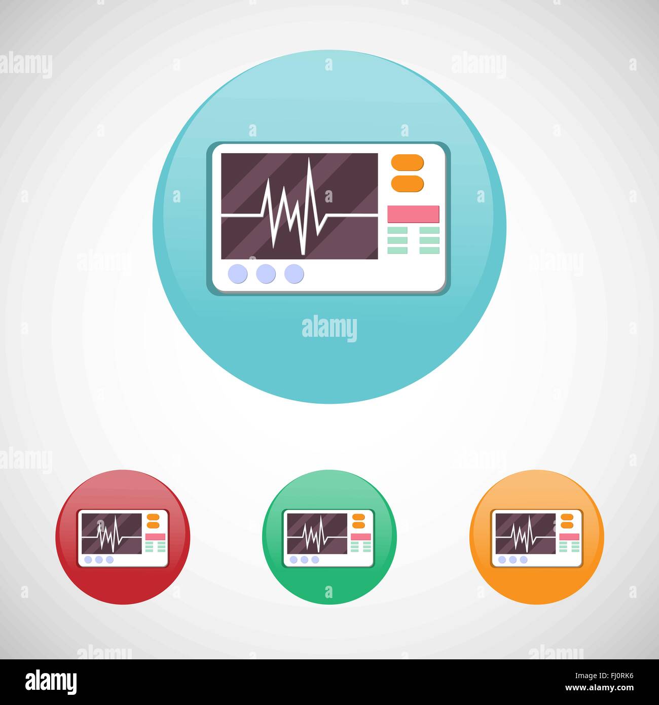 Heart rate monitor. Healthcare. Digital background medical vector icon ...