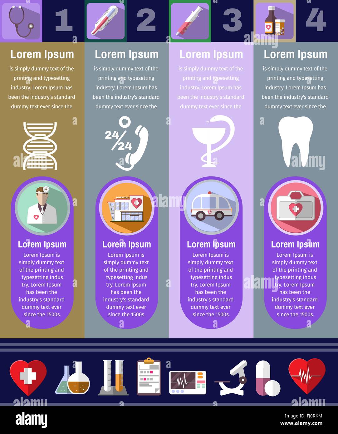 Colorful Healthcare Flyer. Medical digital vector background ...