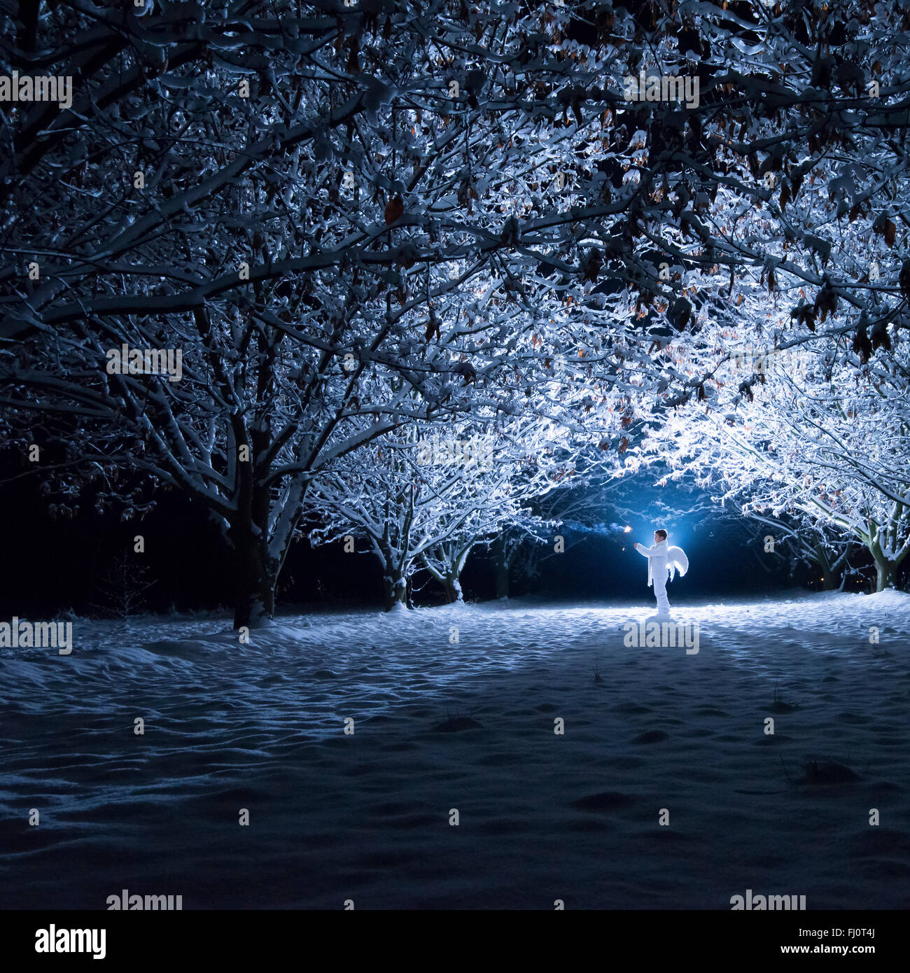 Children snow angel hi-res stock photography and images - Alamy