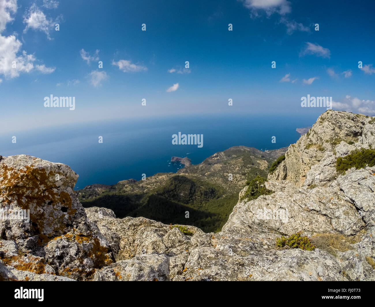 Rocky beaches on the northern part of Mallorca island, Spain Stock ...