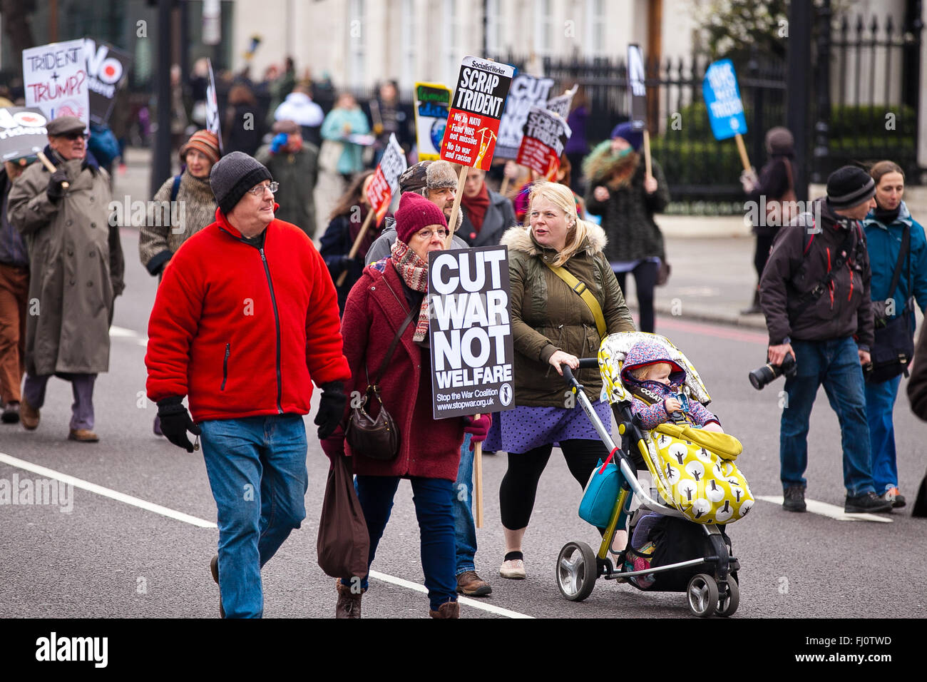 London, UK, 27 February 2016 - Thousands of people, joined by senior ...