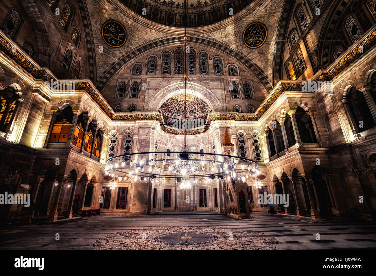 Blue Mosque interior Stock Photo - Alamy