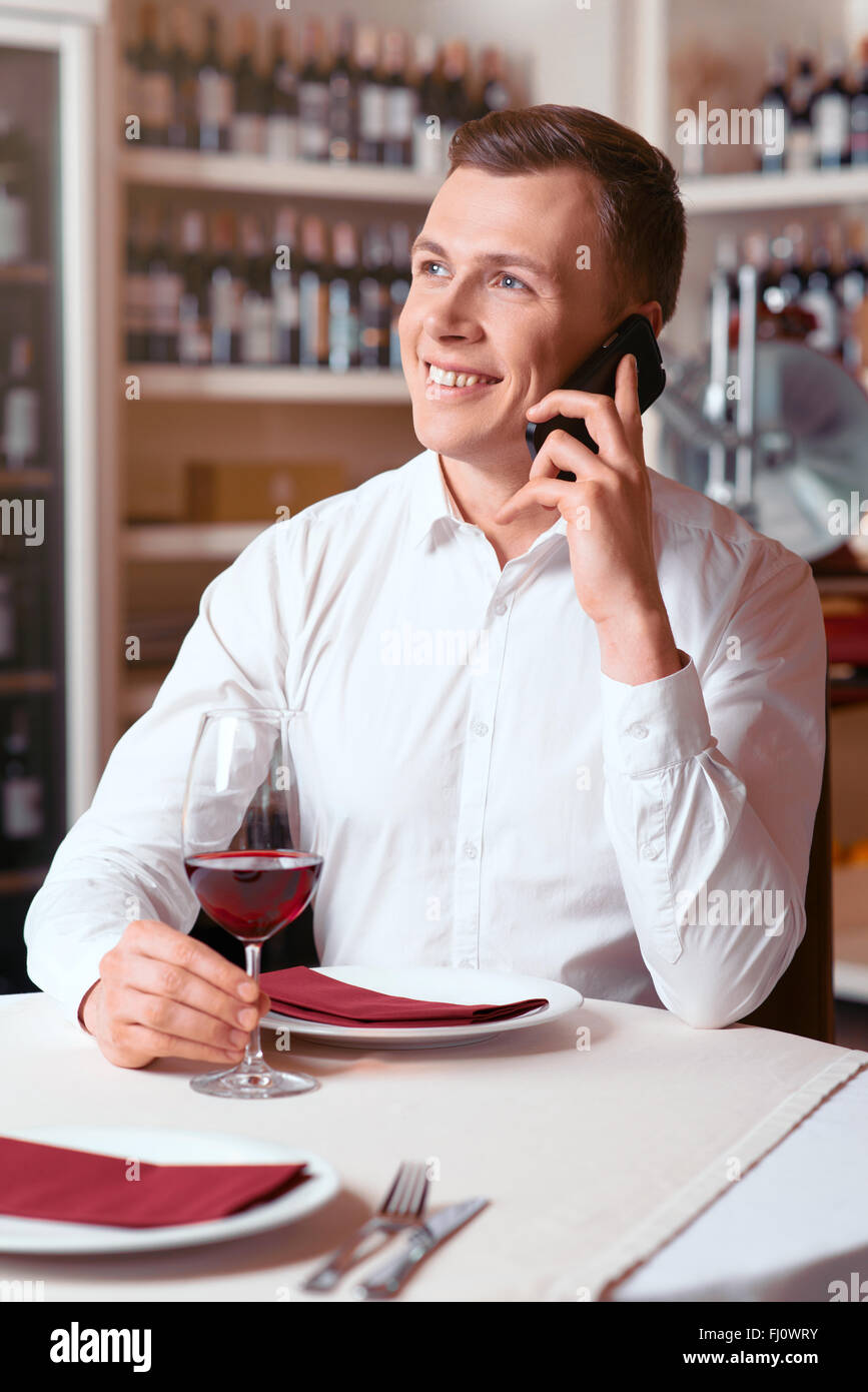 Man taste food restaurant hi-res stock photography and images - Alamy