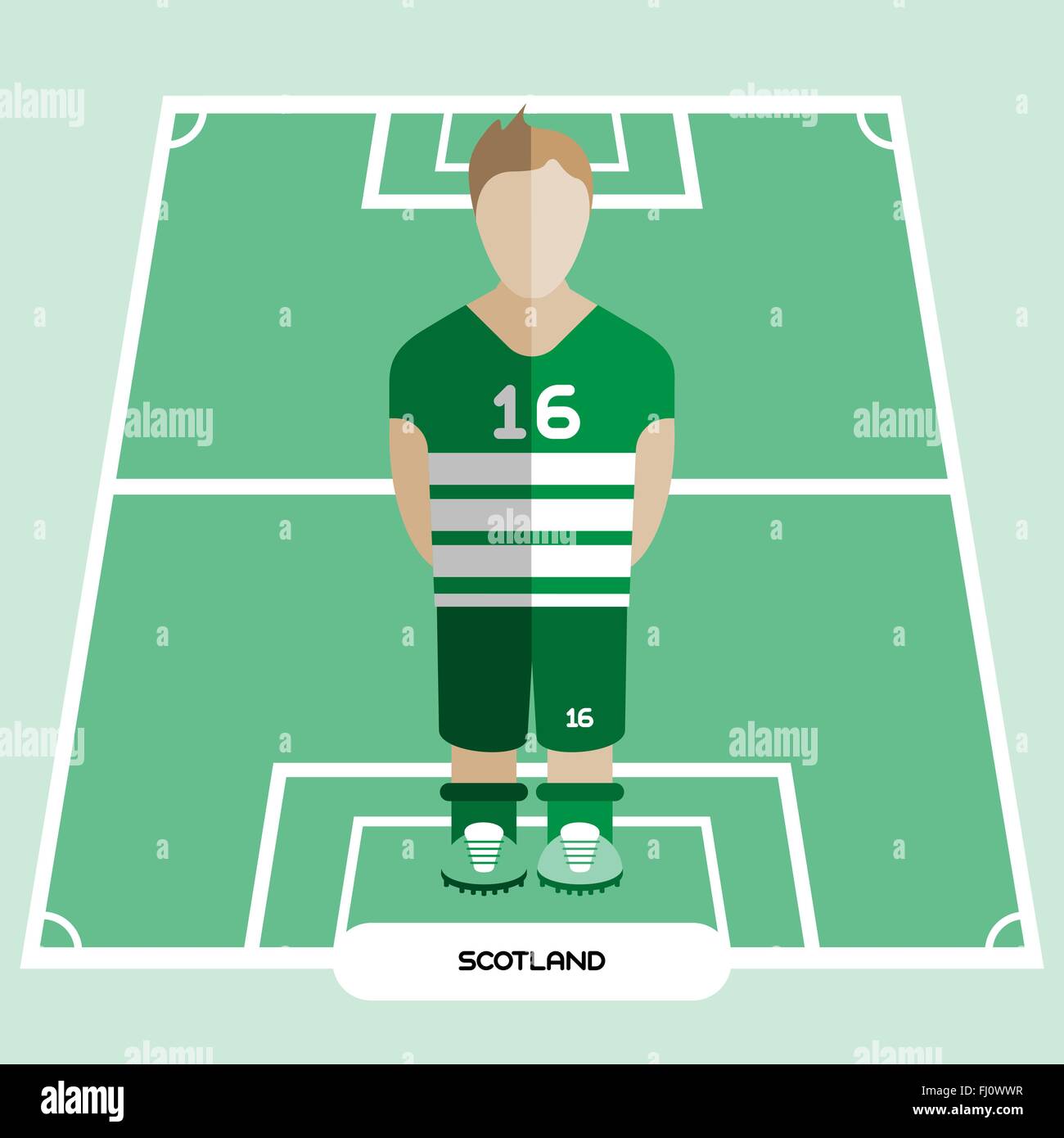 Scotland football Stock Vector Images - Alamy
