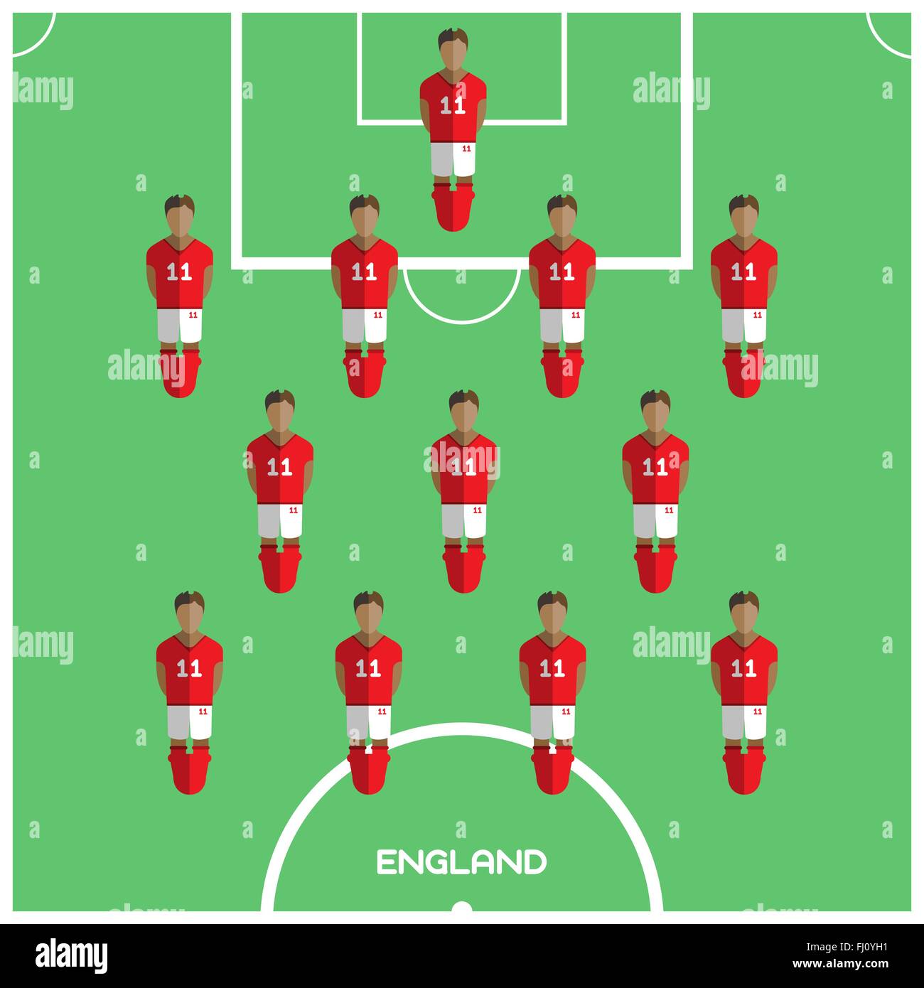 Number seven england football shirt hi-res stock photography and images ...