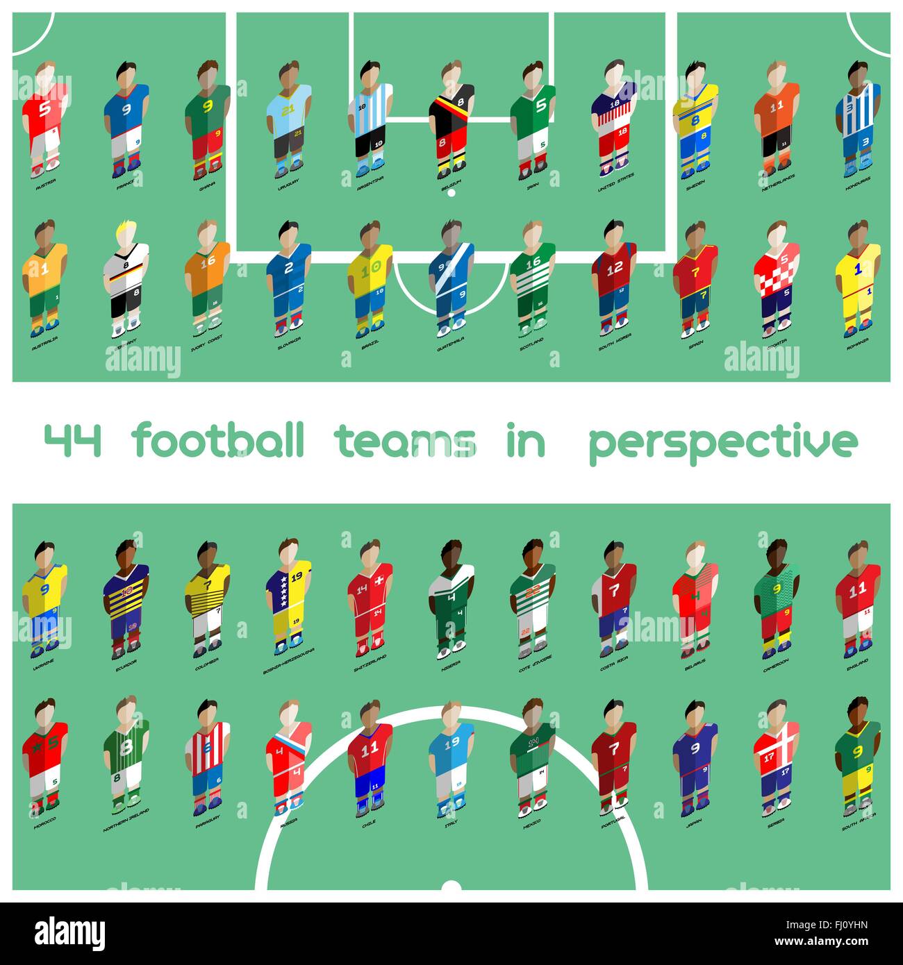 Football club Soccer Players silhouettes. Computer game Soccer team ...