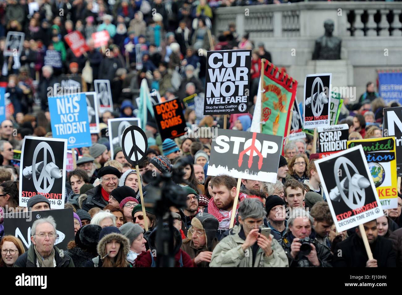 CND Anti Trident Protest rally, London, UK Stock Photo - Alamy