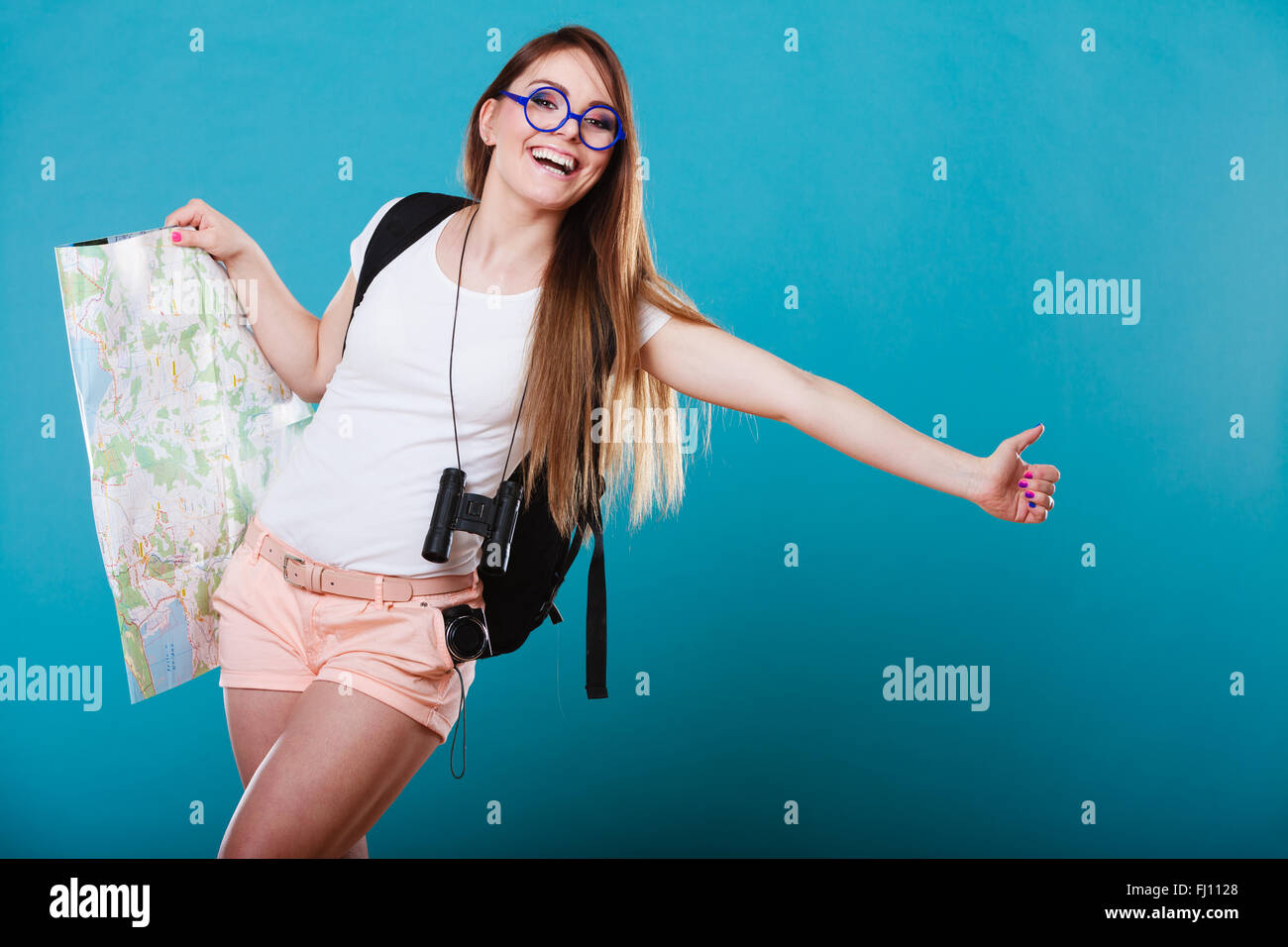 Thumbing map hi-res stock photography and images - Alamy