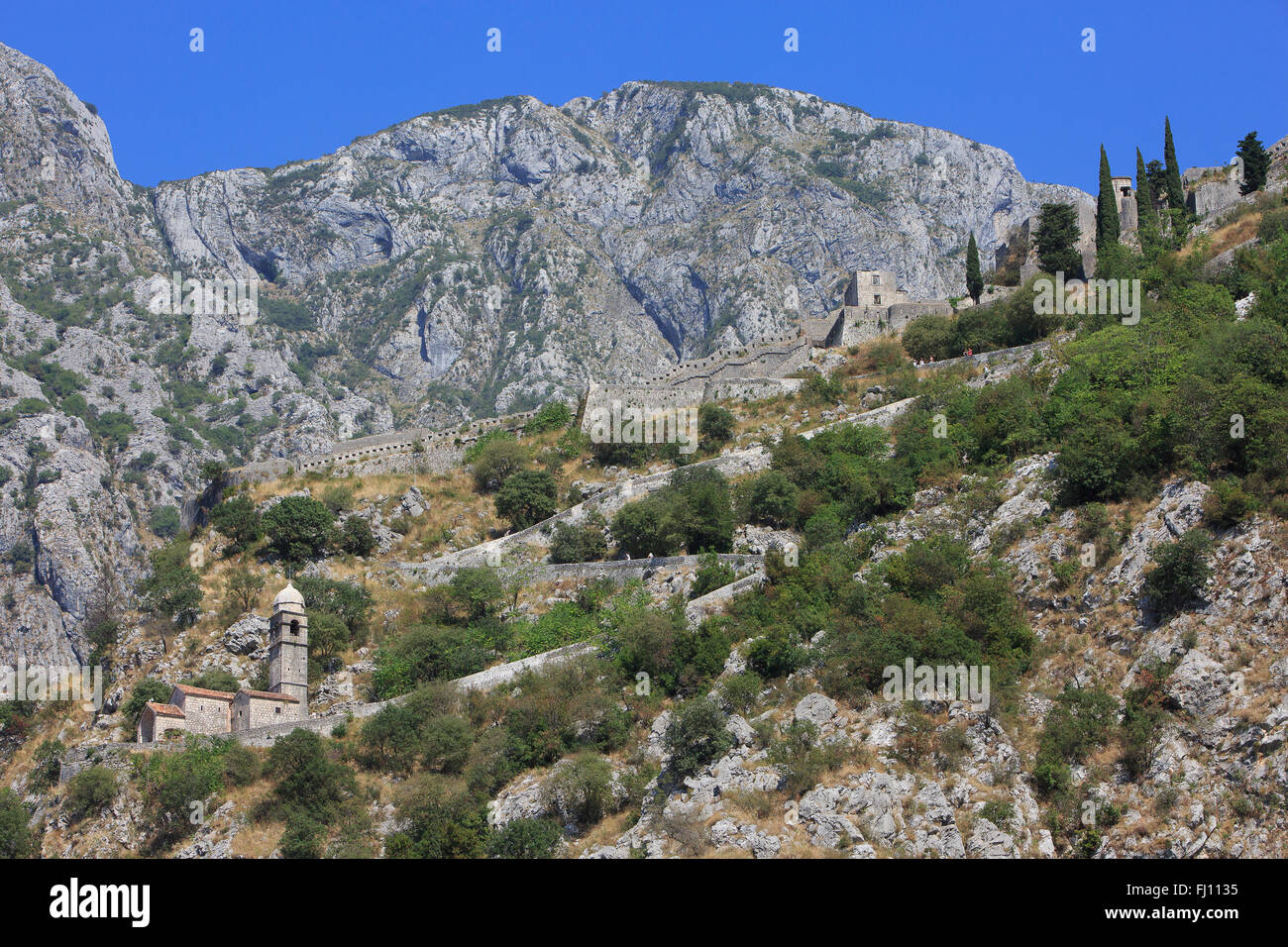 The Chapel of Our Lady of Salvation and Saint John's Castle in Kotor ...