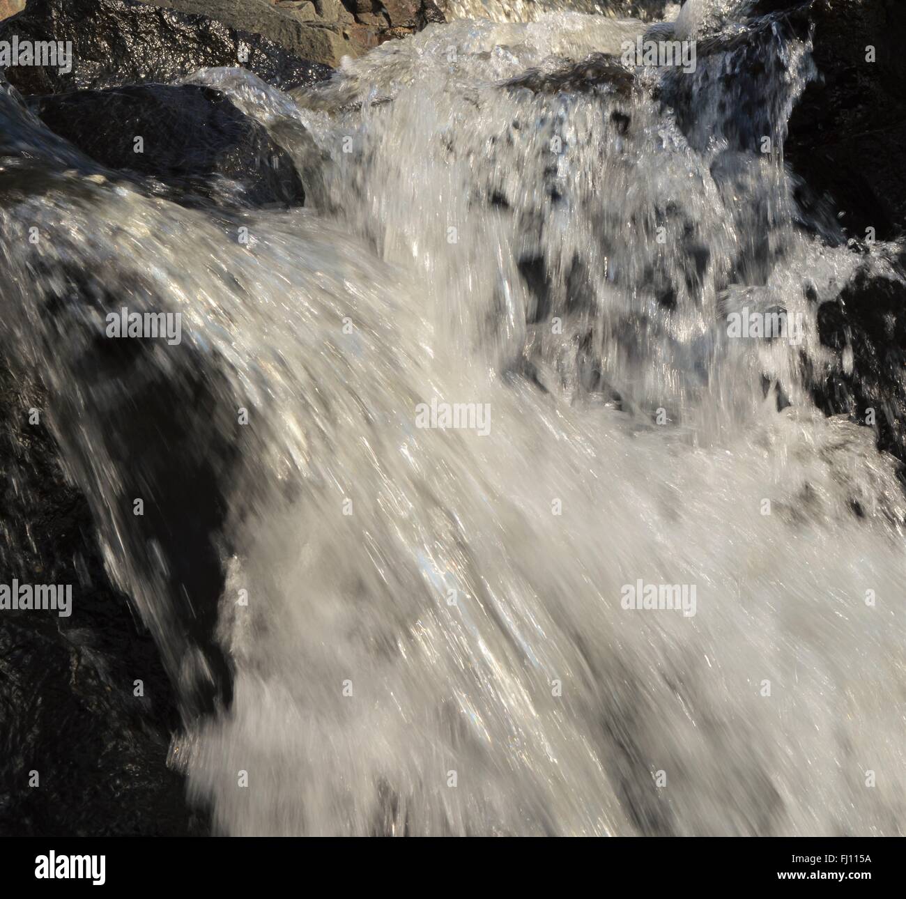 Waterfall During Winter Stock Photo - Alamy