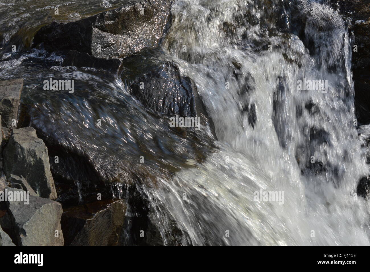 Waterfall During Winter Stock Photo - Alamy