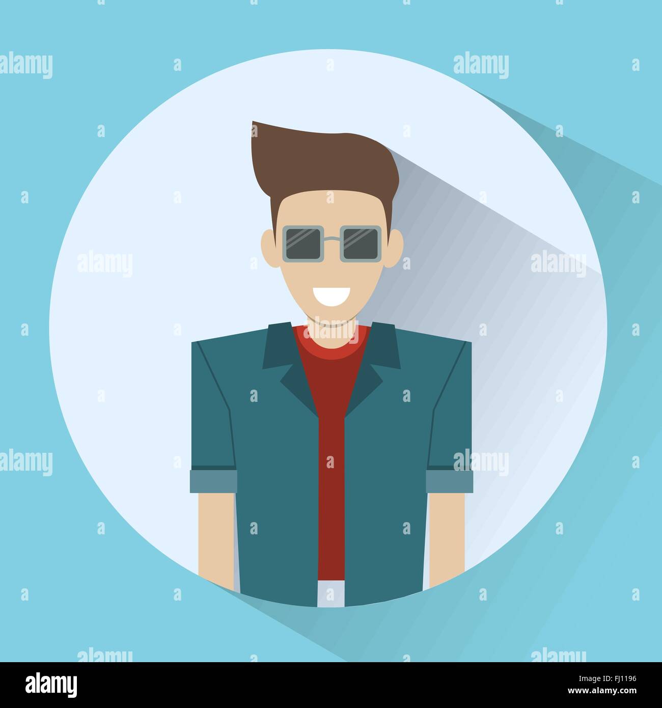 Cartoon character round guy short Stock Vector Images - Alamy