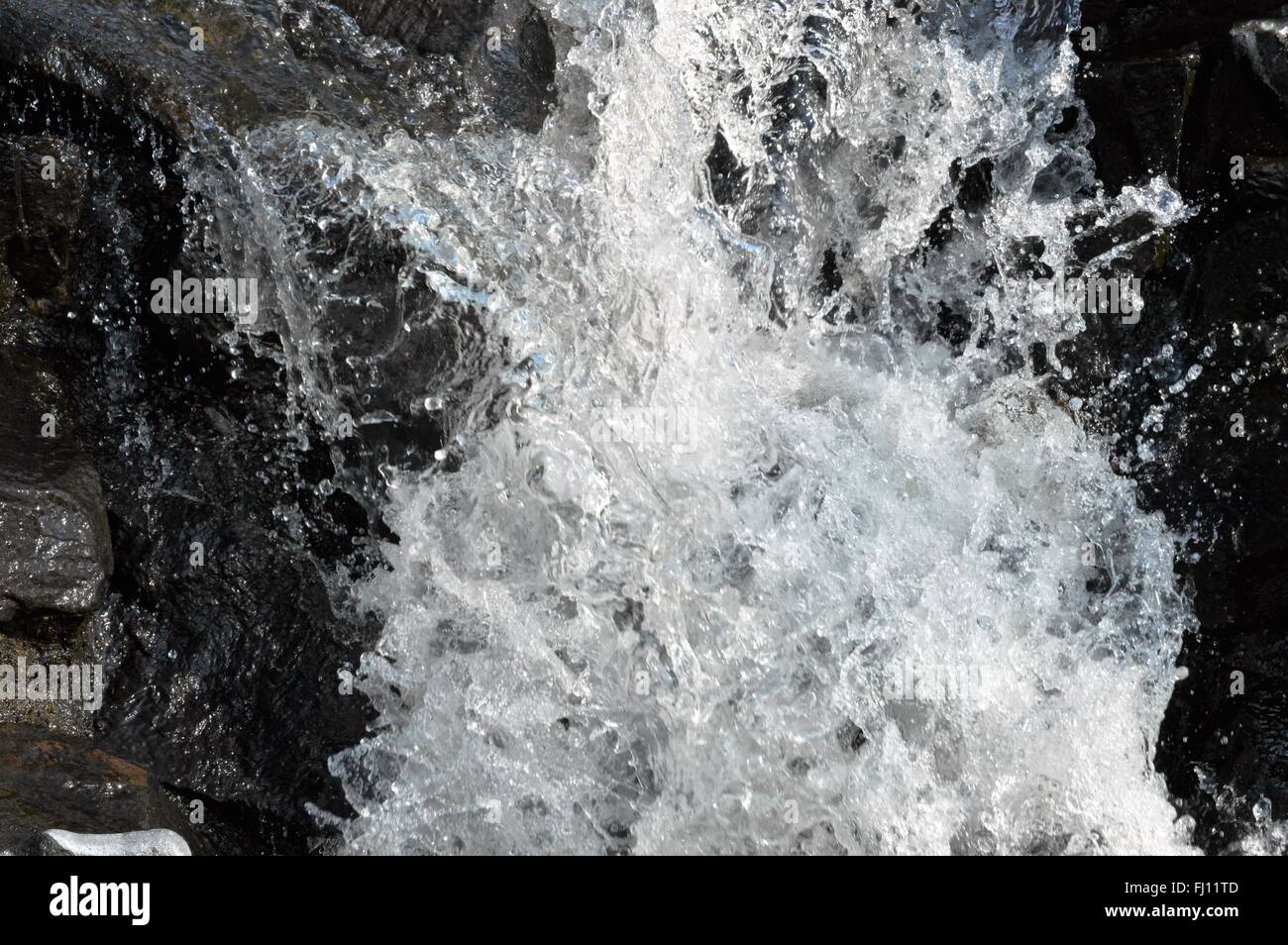 Waterfall During Winter Stock Photo - Alamy