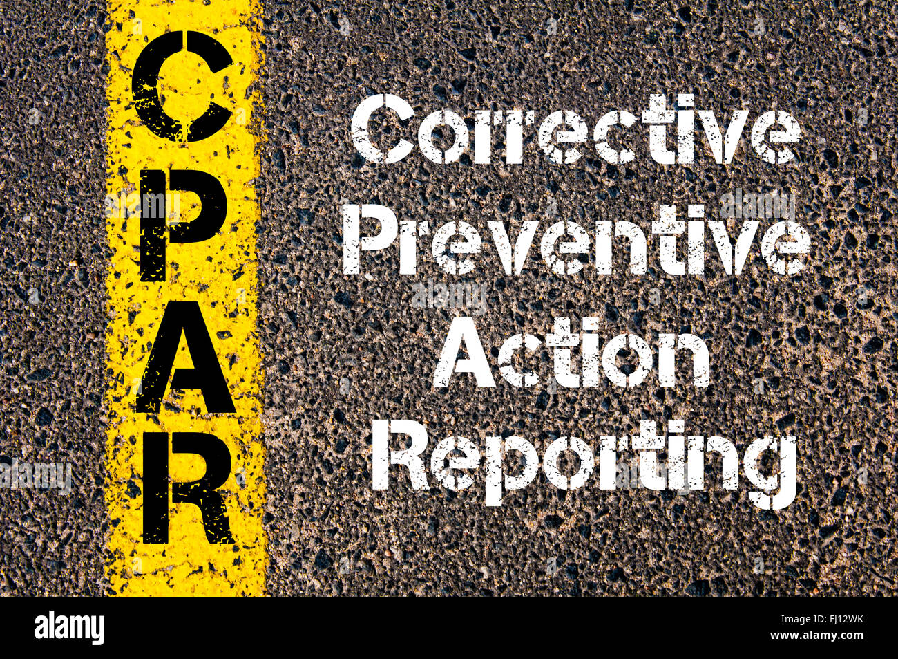 Concept image of Business Acronym CPAR Corrective Preventive Action ...