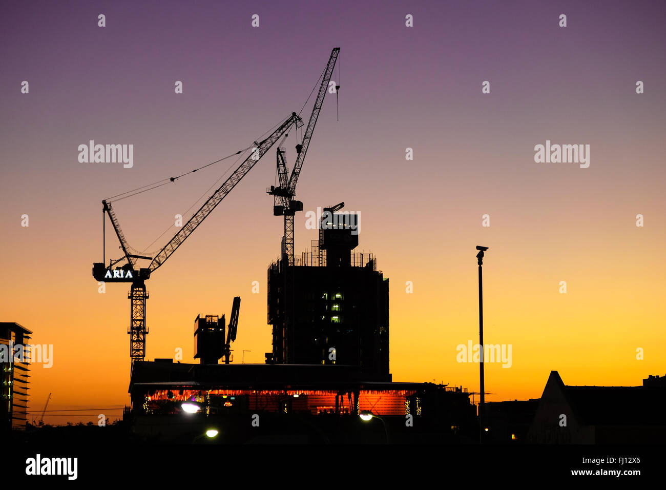Construction site sunset hi-res stock photography and images - Alamy