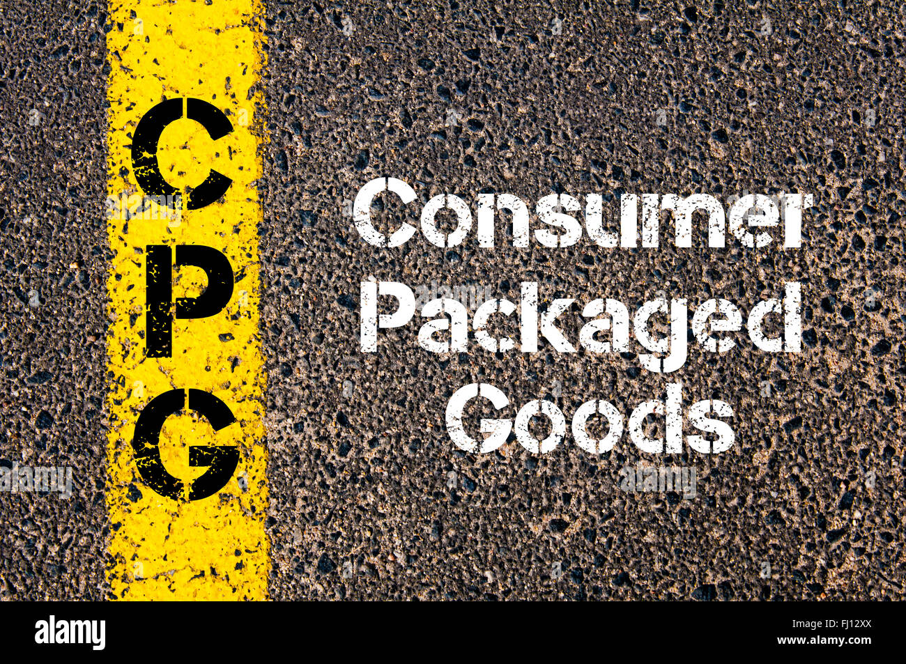Concept image of Business Acronym CPG Consumer Packaged Goods written ...